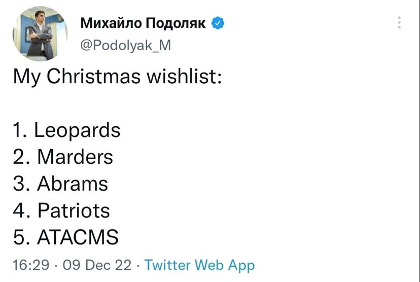 Mykhailo Podolyak, Adviser to the Head of the President's Office ...