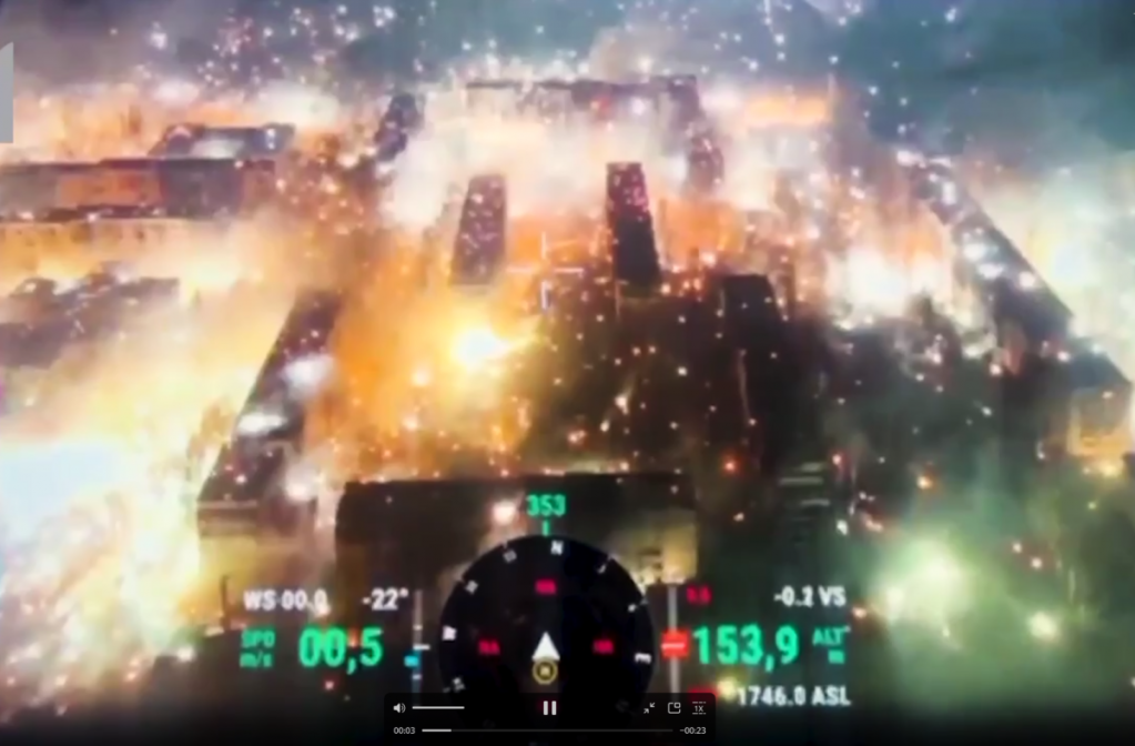 Rain of fire: a video of the shelling of Bakhmut with incendiary shells ...