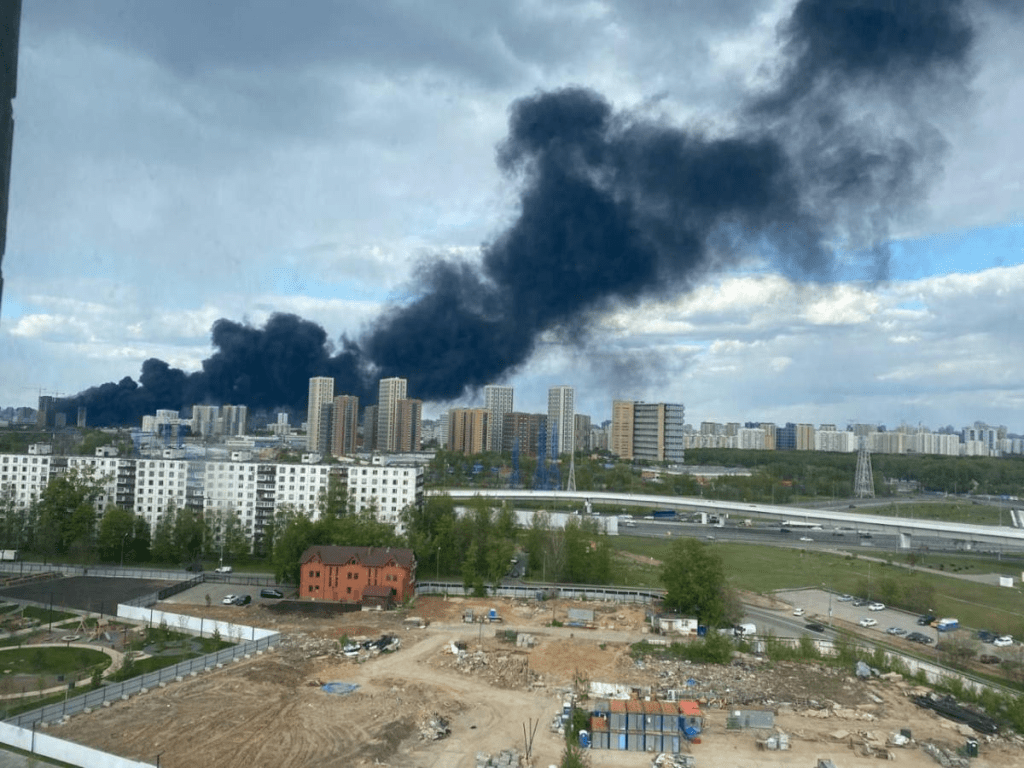 In Moscow, a powerful fire broke out near the Academy of the FSB (video ...