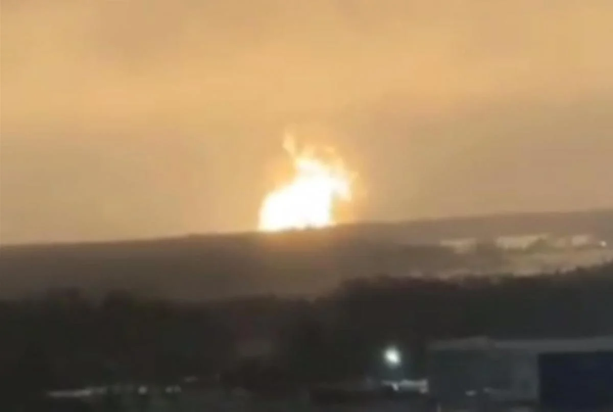 A powerful explosion occurred near the Russian Izhevsk: a column of ...