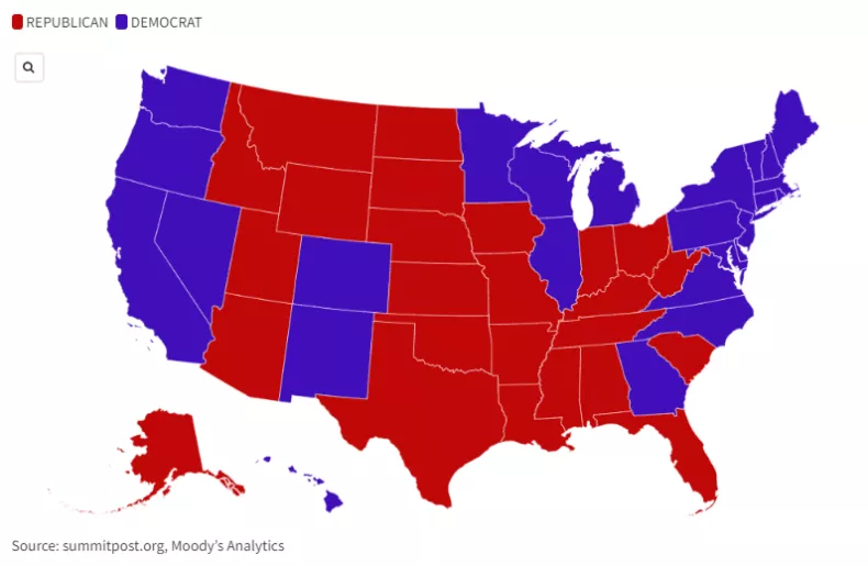 2024 Election Map Predicts Joe Biden Will Beat Trump by Even Bigger ...