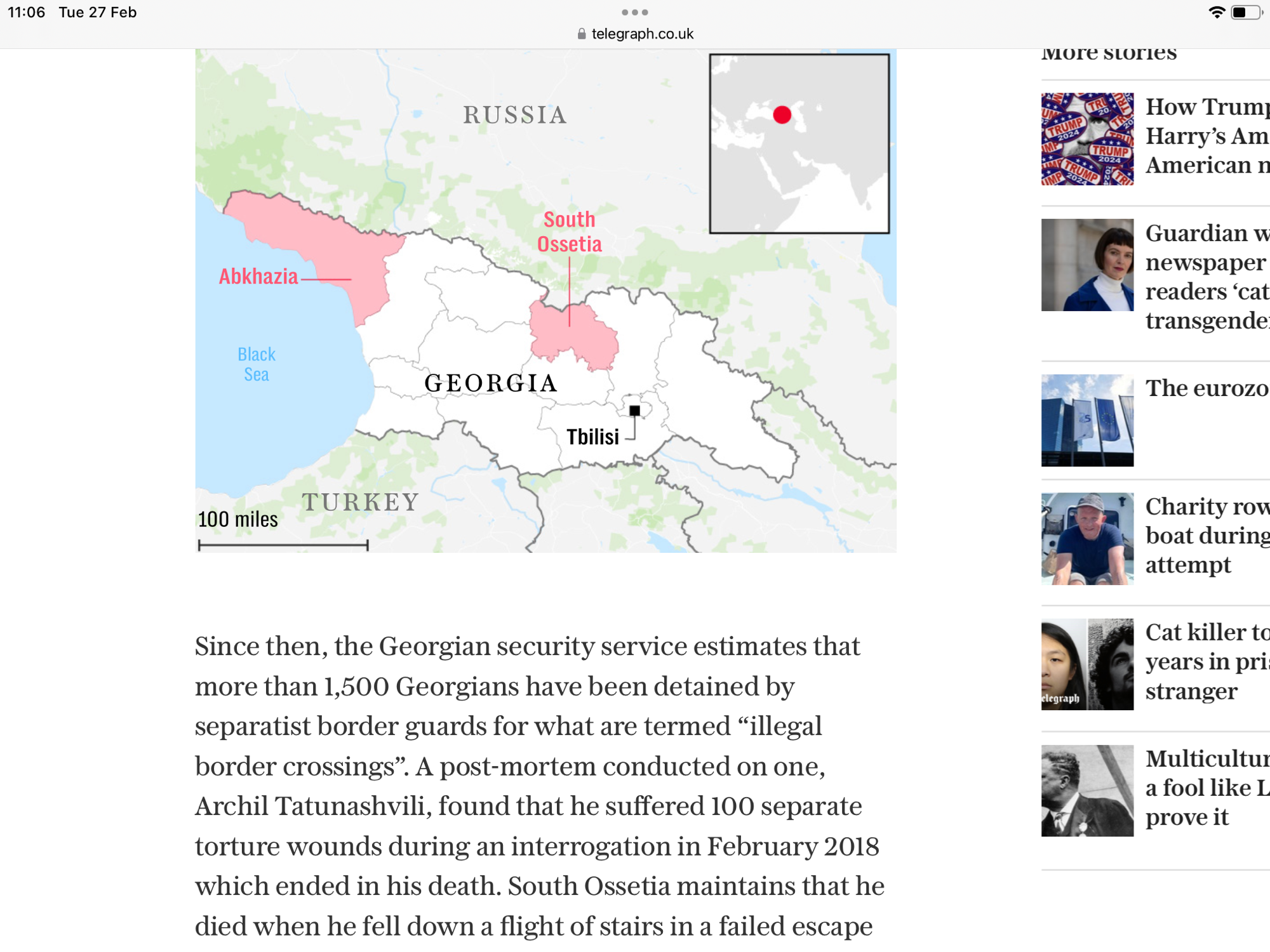 Breakaway Georgian region shows the perils of ceding land to Moscow ...
