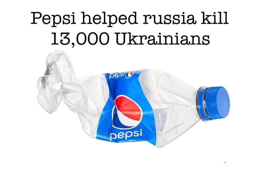 In 2023, Pepsi helped Russian to kill 13,000 Ukrainians – Ukraine Today ...