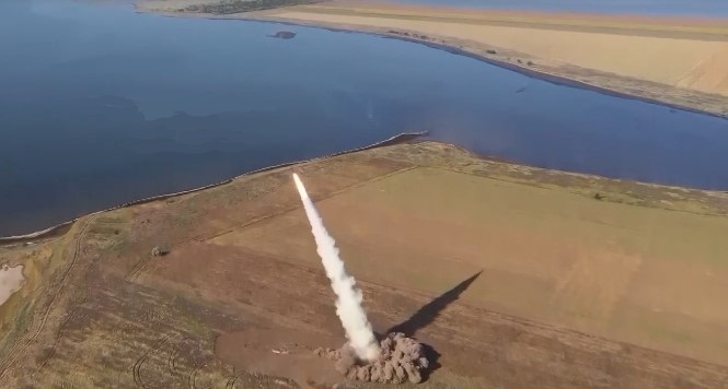 Ukrainian ballistic missile with a range of 500 kilometers. What is ...