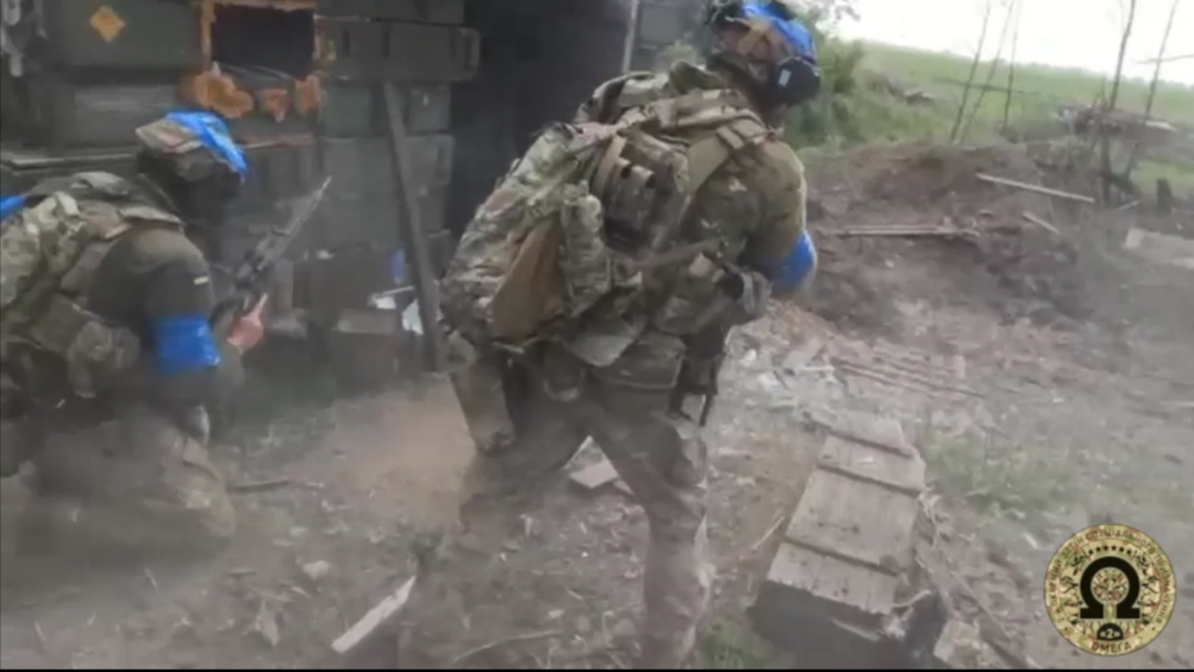 Soldiers of the Omega Group clear out Russian trenches in the Pokrovsk ...