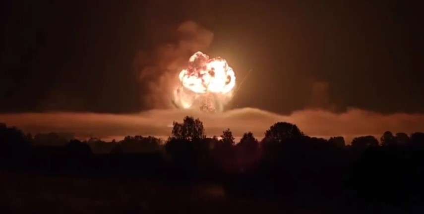 Massive explosion rocks large Russian ammunition hub near Mariupol ...