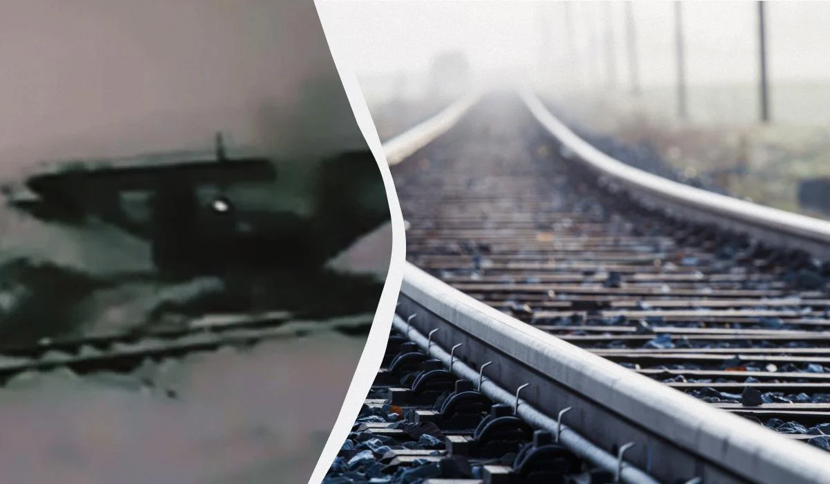A powerful blow to the aggressor’s logistics: a railway track was blown ...