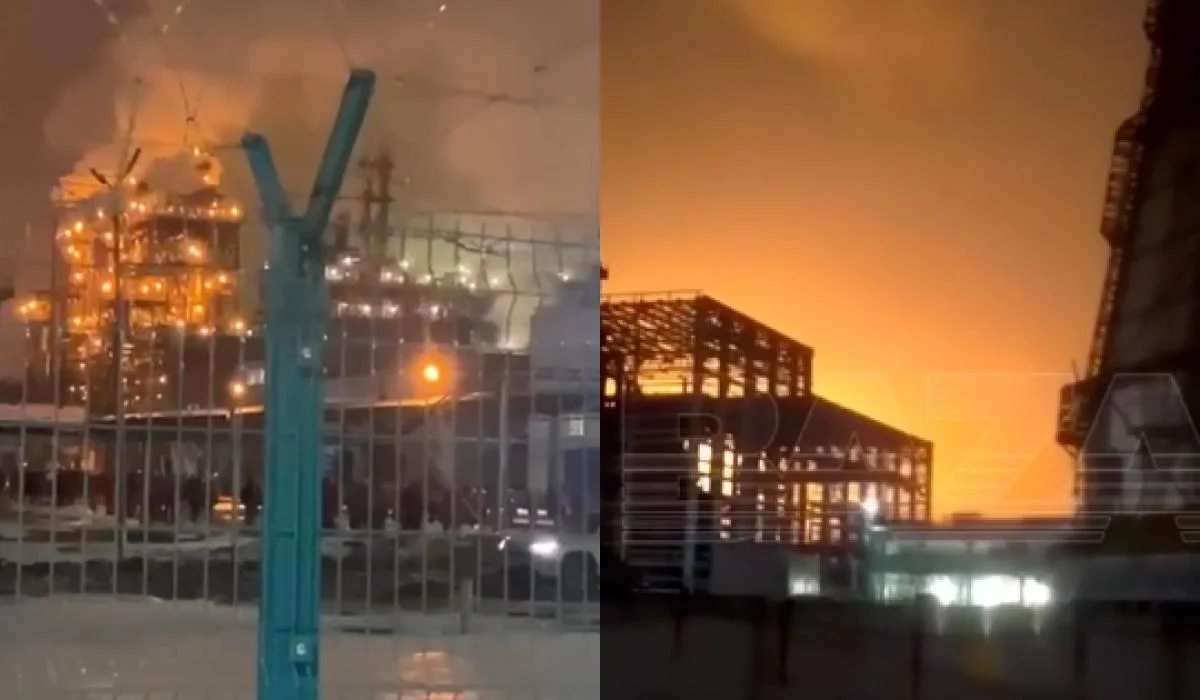 “This is not the first “arrival”: an oil refinery is burning in ...