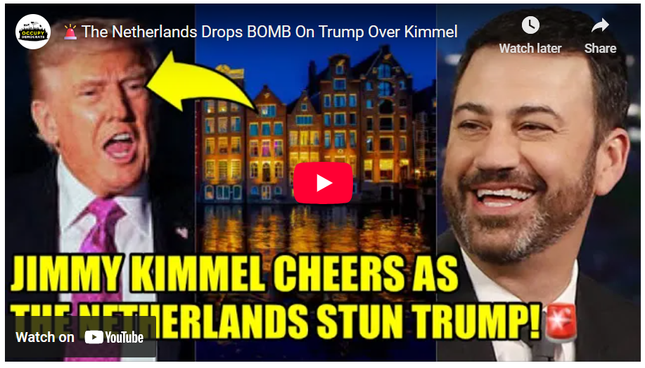 The Netherlands Drops BOMB On Trump Over Kimmel – Ukraine Today .org