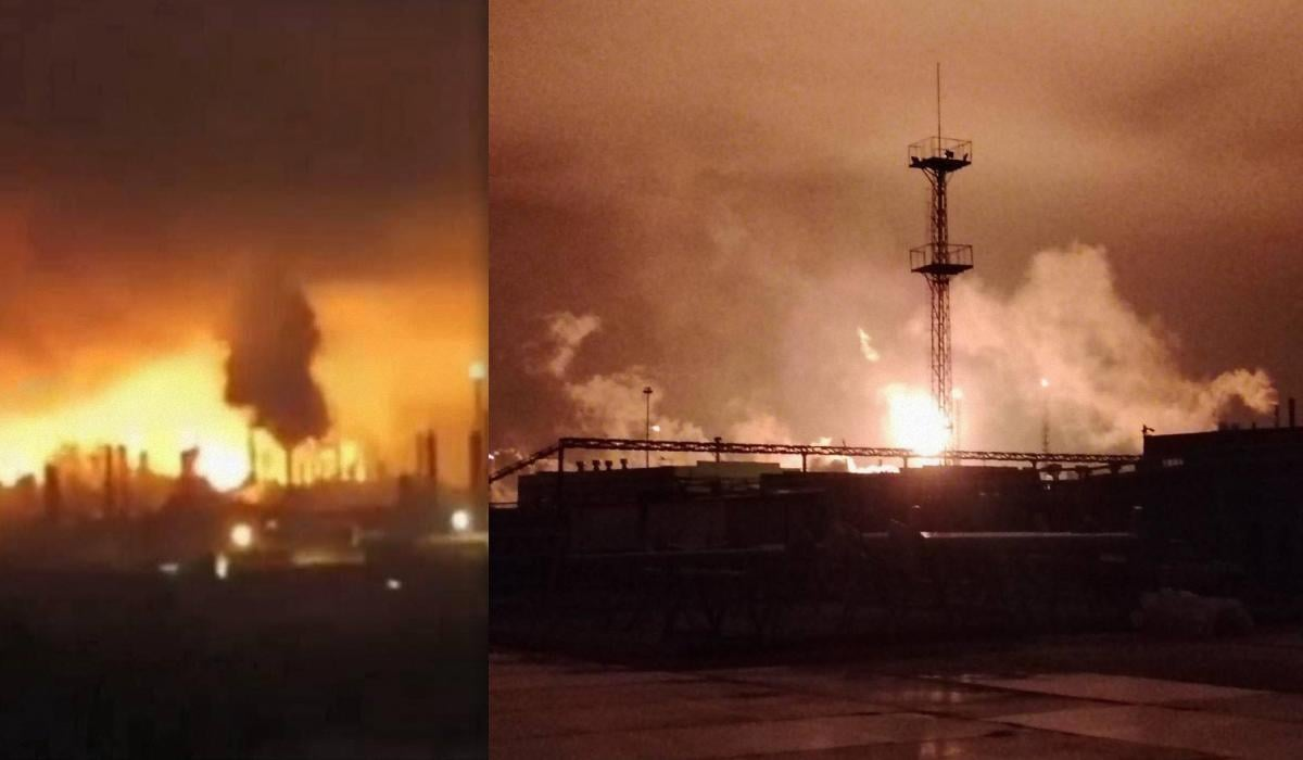 BREAKING NEWS: Ukrainian drones attacked Russia’s leading oil refinery ...