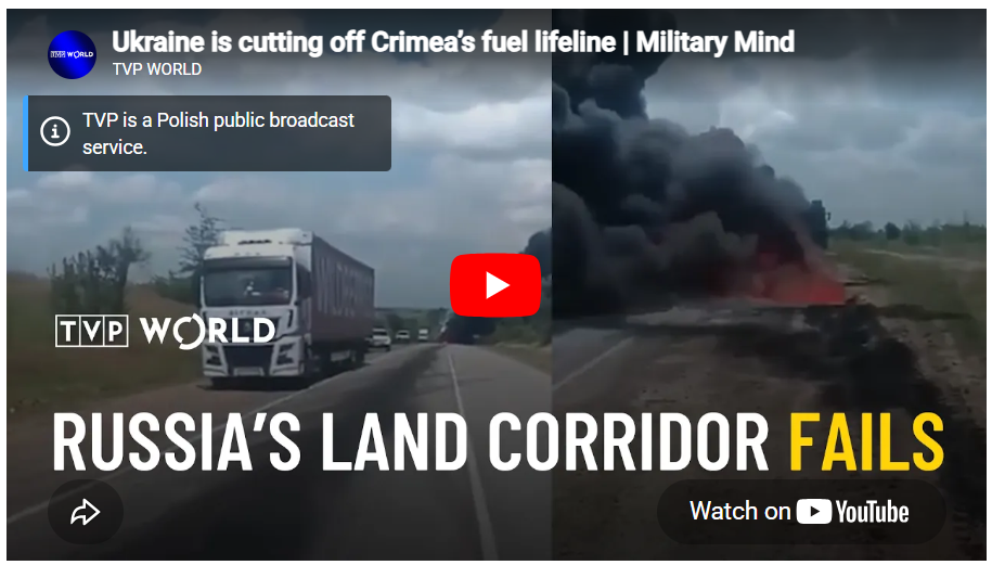 Ukraine is cutting off Crimea’s fuel lifeline | Military Mind – Ukraine ...